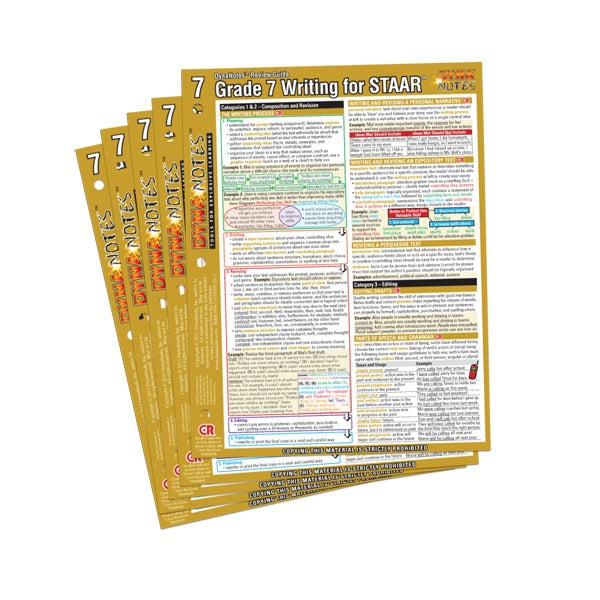 Legacy Grade 7 Writing Student Course Notes 10-Pack – DynaNotes